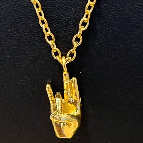 Jewelry | Sigma Gamma Rho Hand Sign Necklace Gold | Poshmark